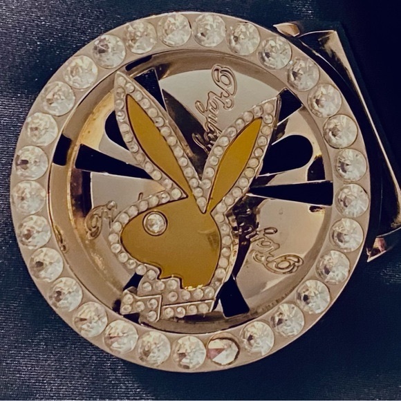 PLAYBOY | Accessories | Shiny Playboy Spinner Belt Buckle Rare Vintage ...